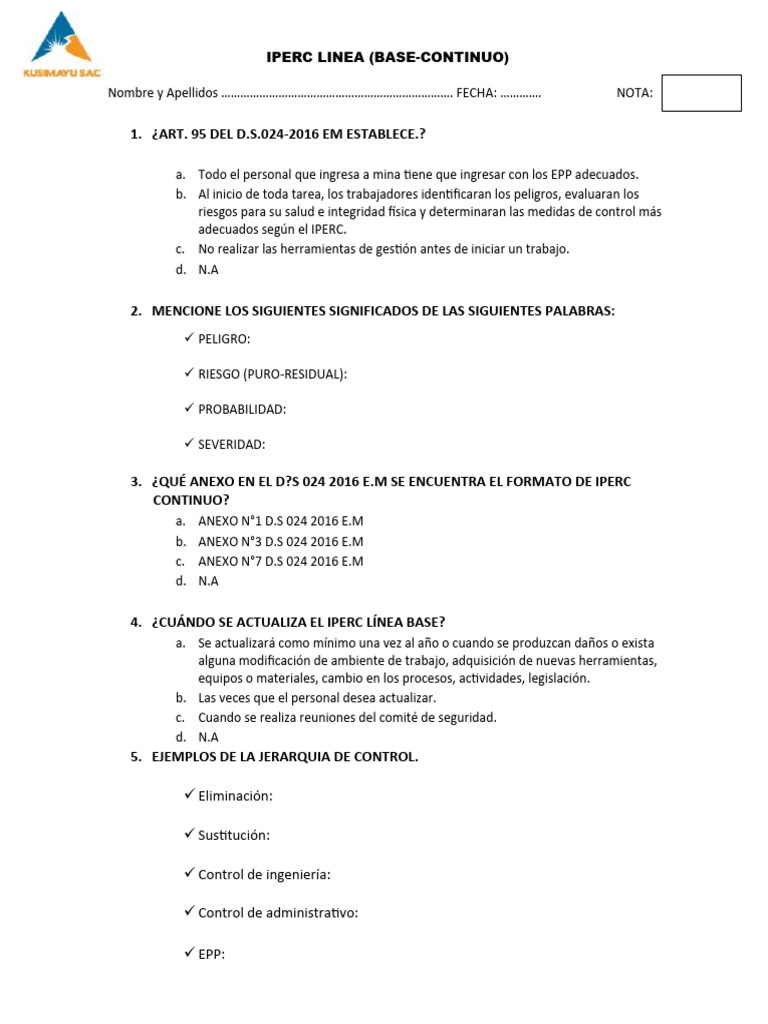 Iperc Linea (Base-Continuo) | PDF