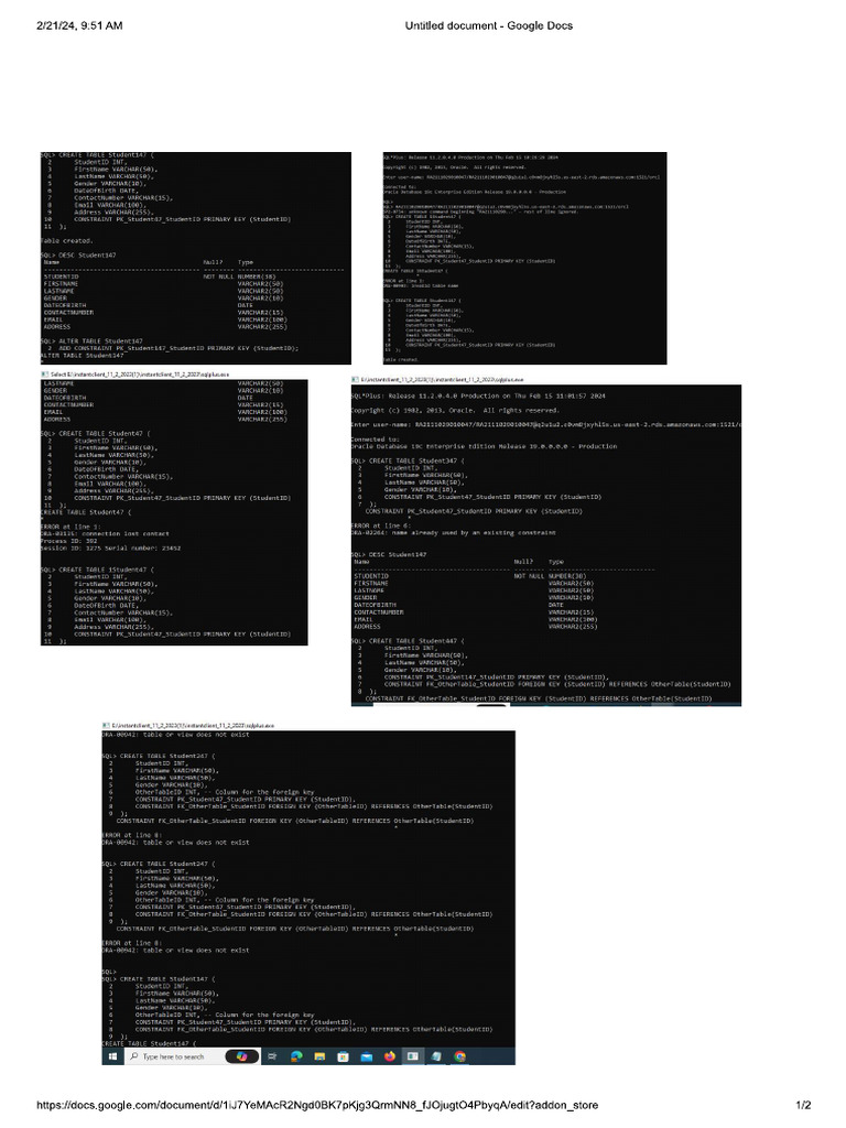 Exp2 and 3 Dbms | PDF