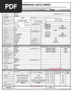 CS Form No. 212 Personal Data Sheet Revised | PDF