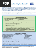 USAccess ID Requirements Guide | PDF | Identity Document | Driver's License