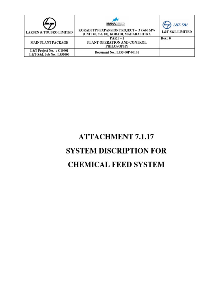 17 CHEMICAL fEED sYSTEM | PDF | Pump | Valve