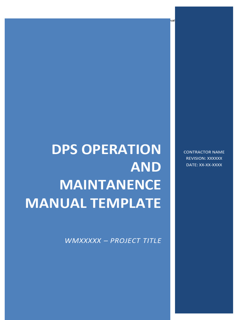 Template WMXXXXX - PDF Single File Omm | PDF | Specification (Technical ...