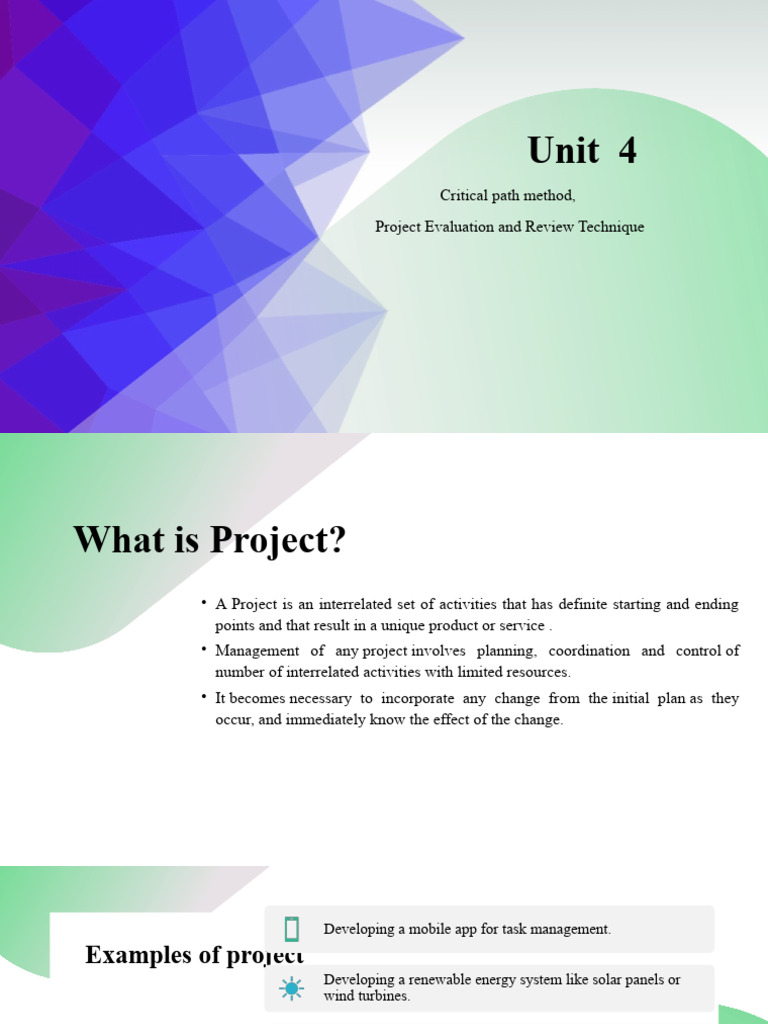 Unit_4_Critical_path_method__Project_Evaluation_and_Review_Technique__EDITED_1__2_ | PDF ...