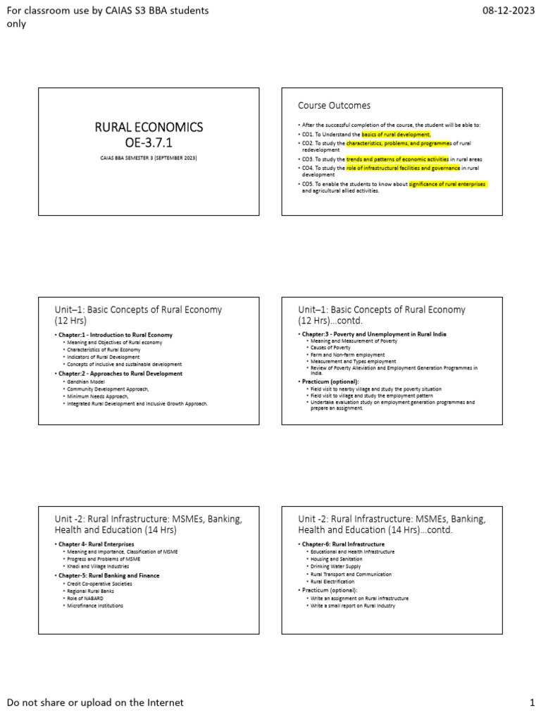 CAIAS S3 BBA RE - Handout | PDF | Poverty | Poverty & Homelessness