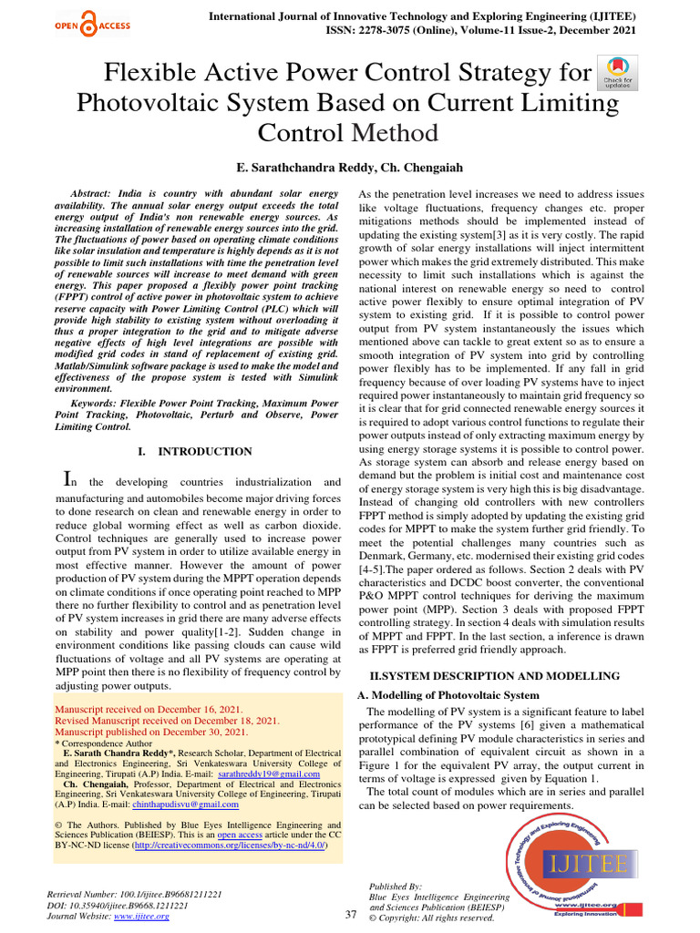 FPPT 3 | Download Free PDF | Photovoltaic System | Photovoltaics