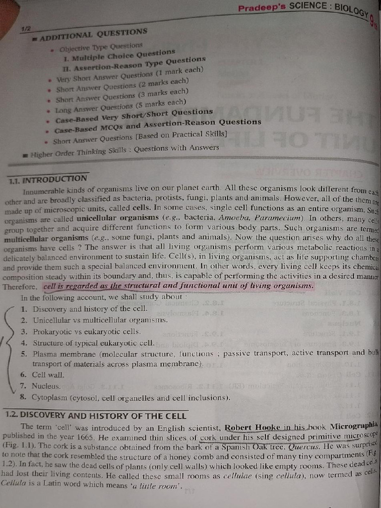 Bio Chapter1 | PDF