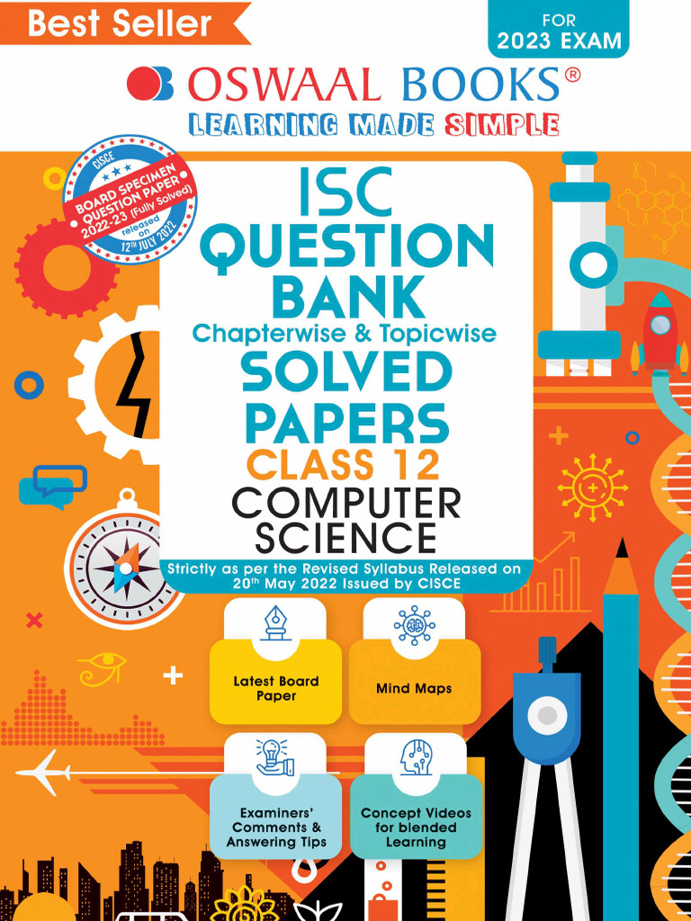 Oswaal Isc Question Bank Class 12 Computer Science Book For 2023 Pdf Inheritance Object