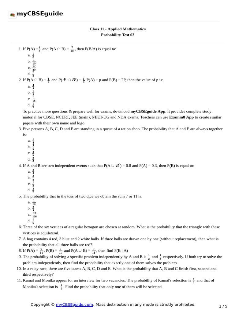 11 Appliedmath Probability Tp03 | PDF | Mathematics