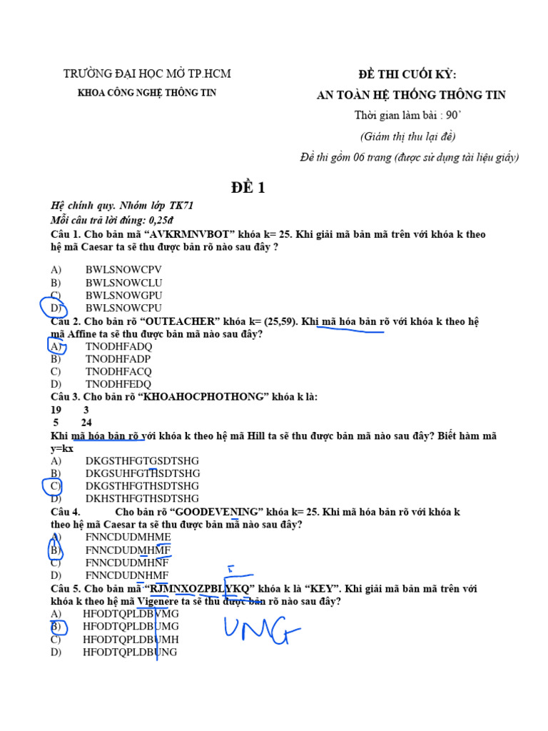 TK71 So1 GIAI | PDF