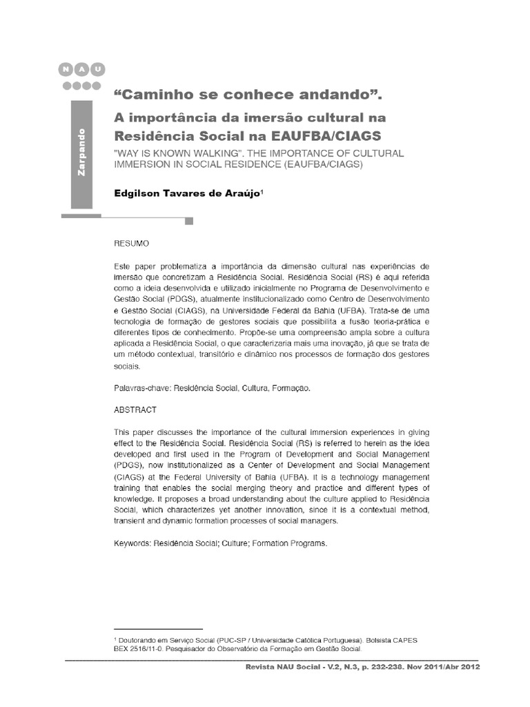 Vista Do "Caminho Se Conhece Andando". A Importância Da Imersão ...