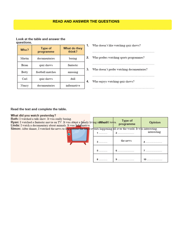 Reading Questions | PDF