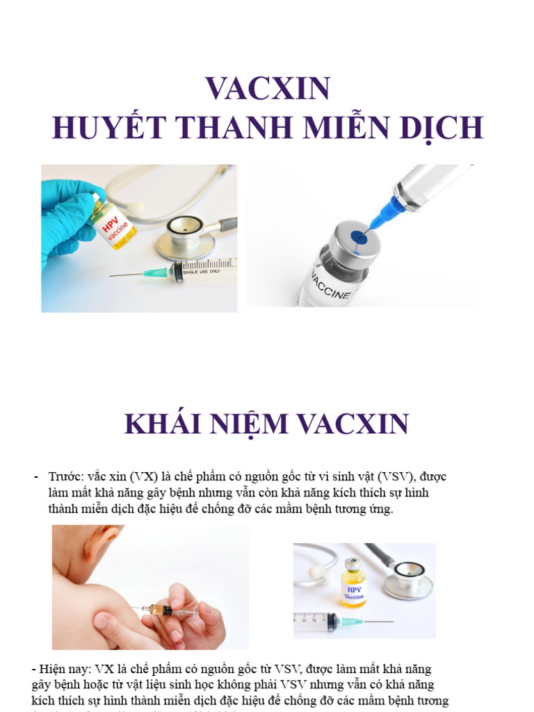 Bản sao của Bài 4 VACXIN VÀ HUYẾT THANH MIỄN DỊCH | PDF