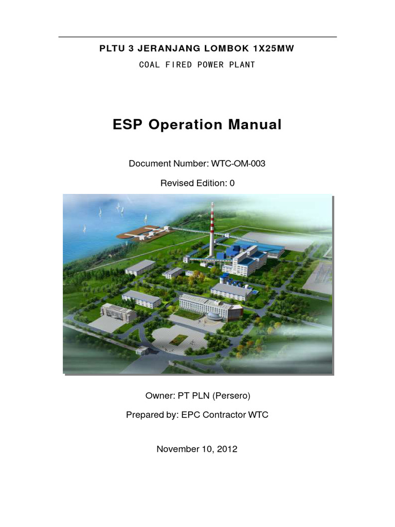 ESP Installation Scheme PLTU Jeranjang 1x25 MW | PDF | Welding ...
