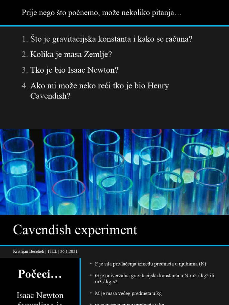 Cavendish Experiment | PDF