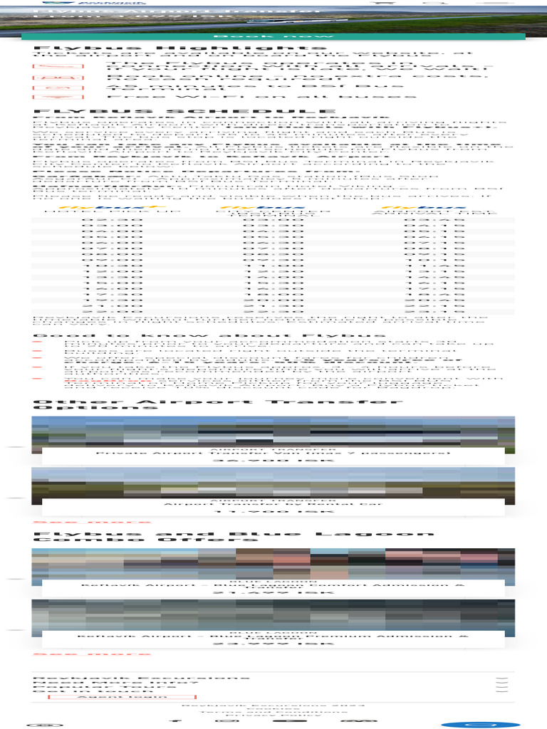 Flybus Airport Transfer Airport Transfer Iceland Reykjavik Excursions ...