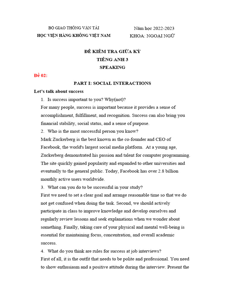 Unit2 Speaking | PDF | Behavior Modification | Cognition