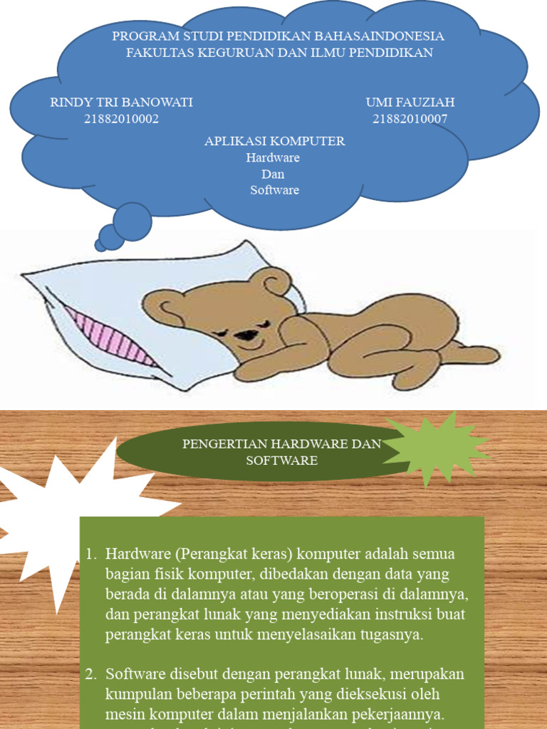 Pengertian dan Fungsi Hardware Software | PDF