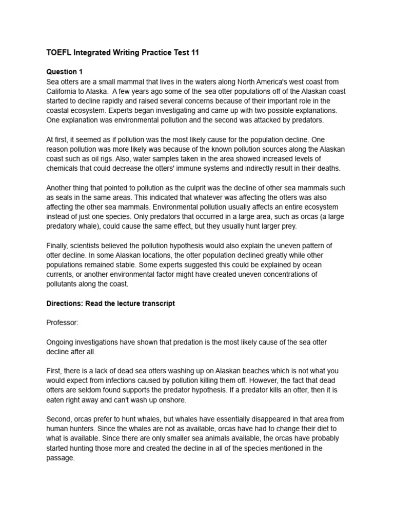 1627304691Kiran-Written-ToEFL Integrated Writing Practice Test 11 | PDF ...