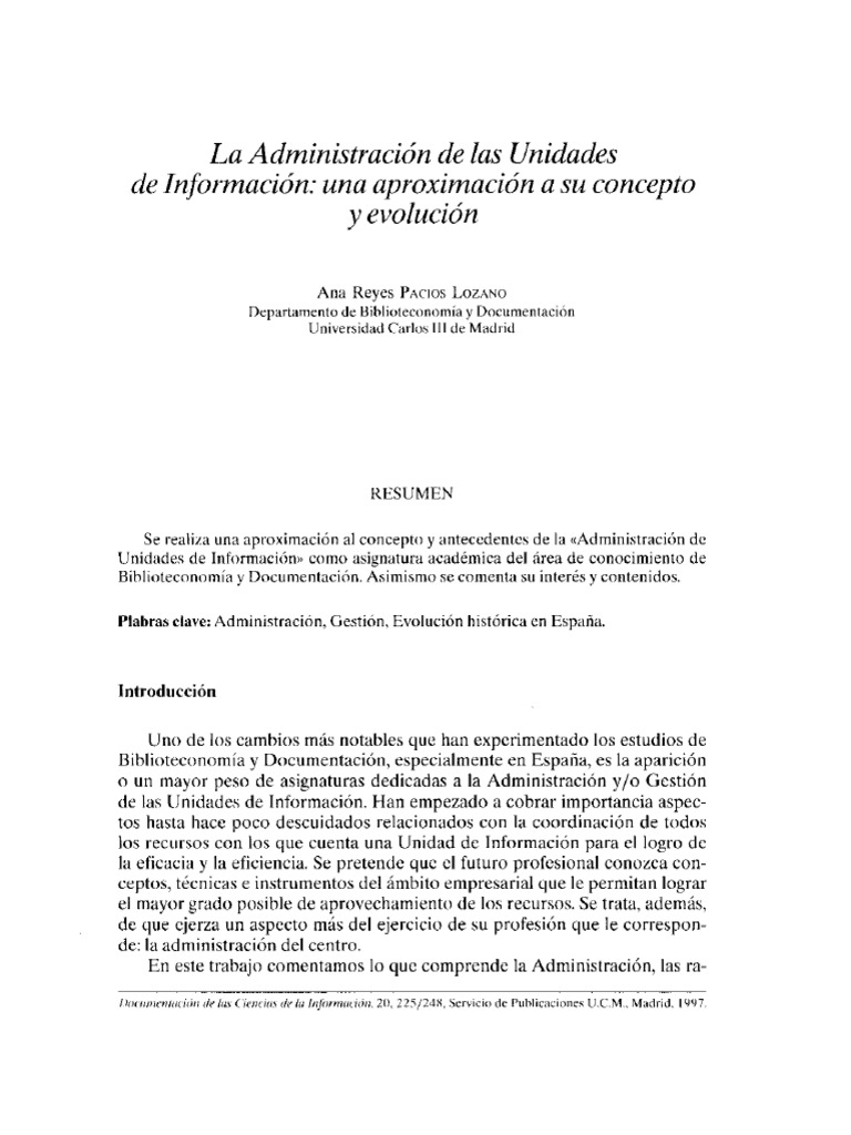 1) U1.Ob-Art - Pacios-La Administracion de UI Concepto y Evolucion | PDF | Planificación
