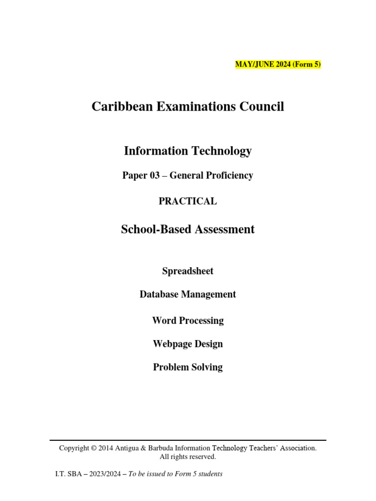 It Sba Guide | PDF | 4 G | Spreadsheet