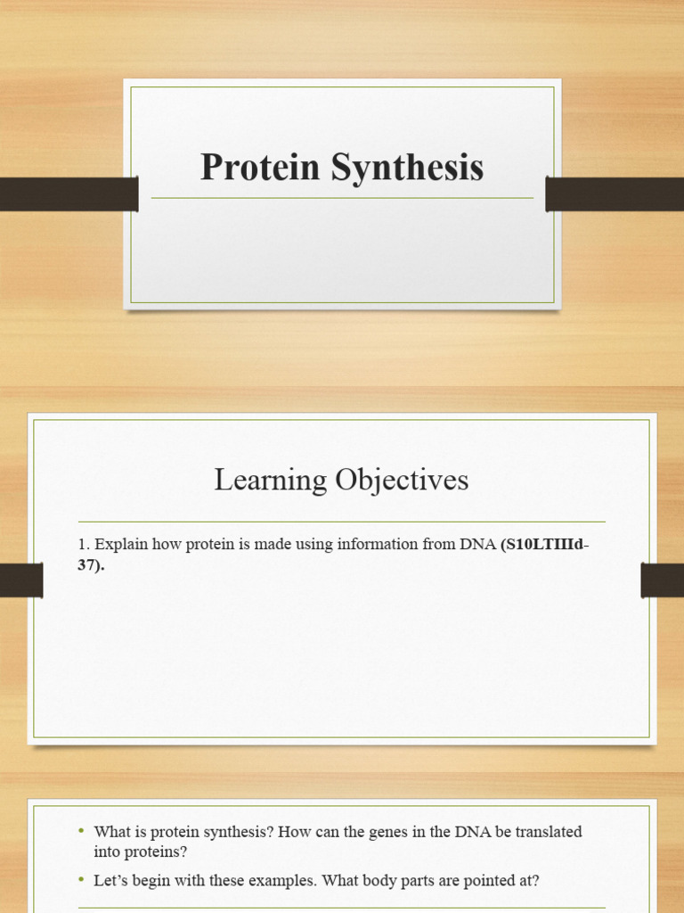 Protein Synthesis | PDF | Translation (Biology) | Rna
