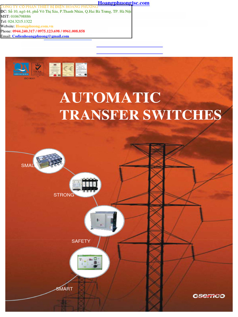 Ats Osung Osemco | PDF | Switch | Relay