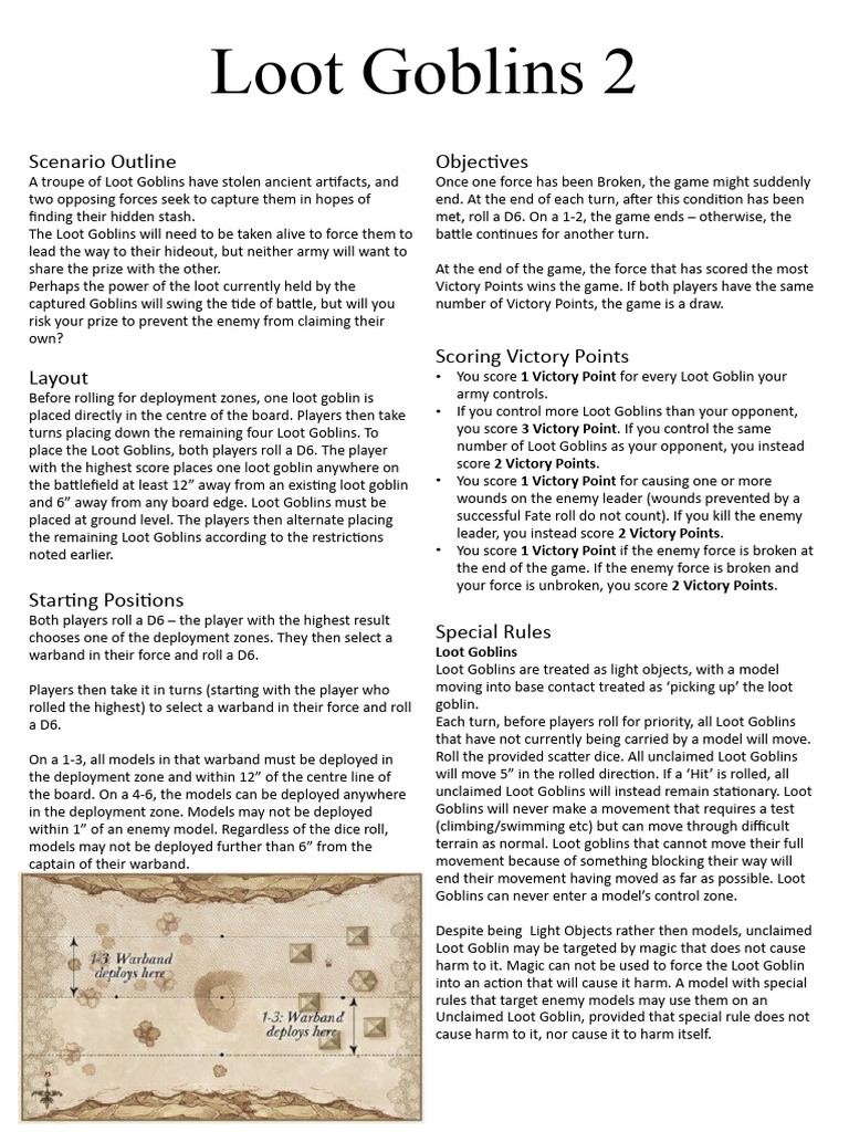Loot Goblins 2 | PDF | Looting | Military