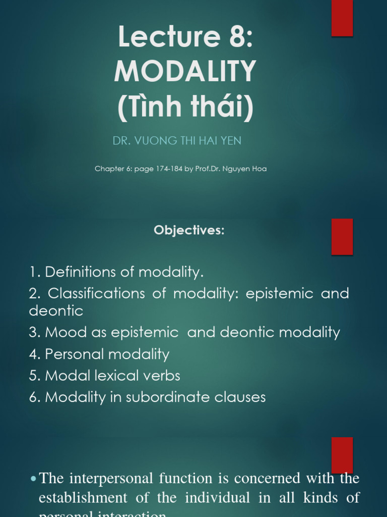 Understanding Modality in Linguistics | PDF | Verb | Semiotics