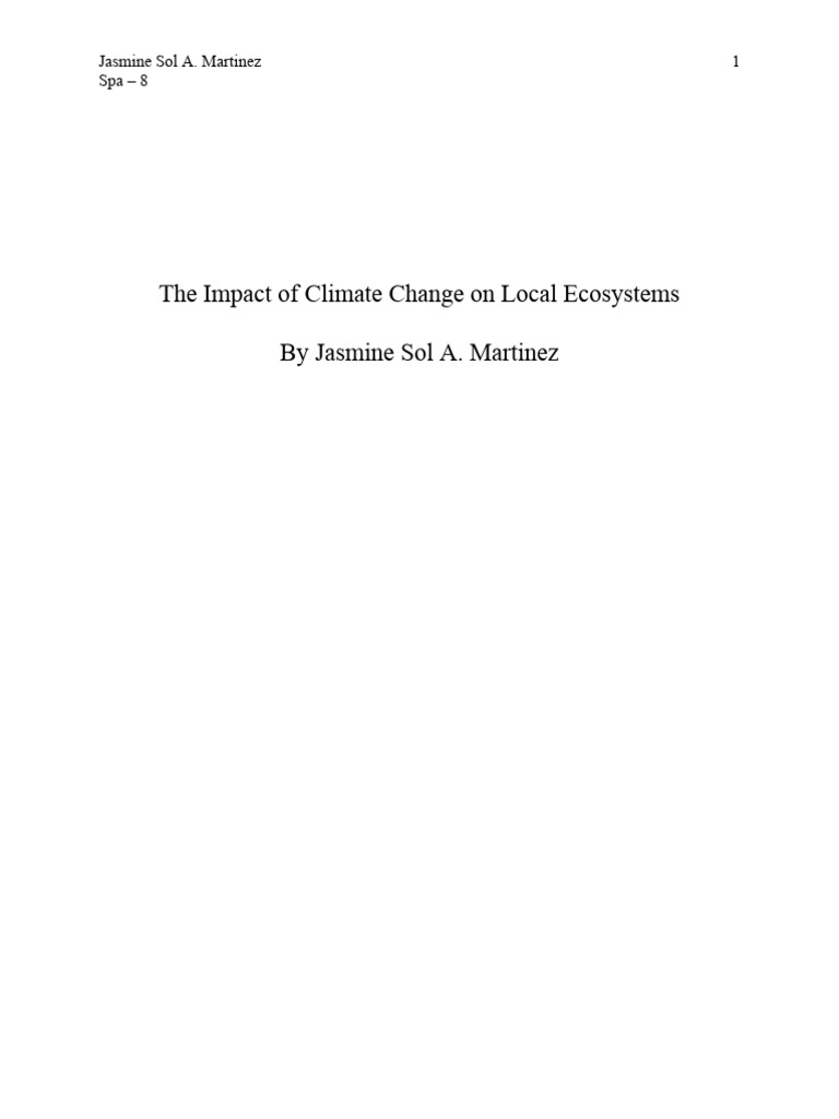 Unfinished Research Paper | PDF | Climate Change | Climate