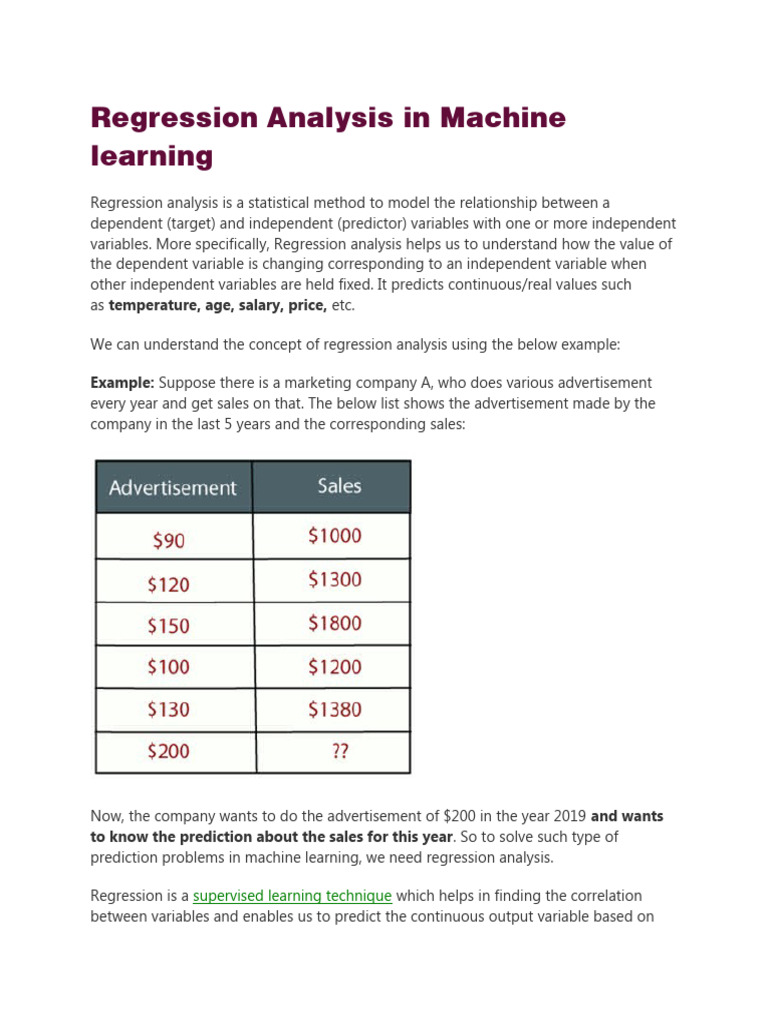 4 ML | PDF | Linear Regression | Statistical Classification
