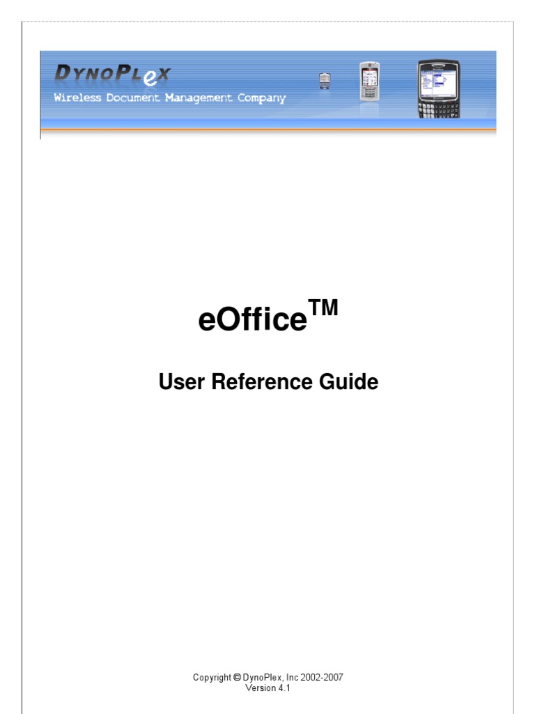 Eoffice User Reference Guide | PDF | Menu (Computing) | Icon (Computing)