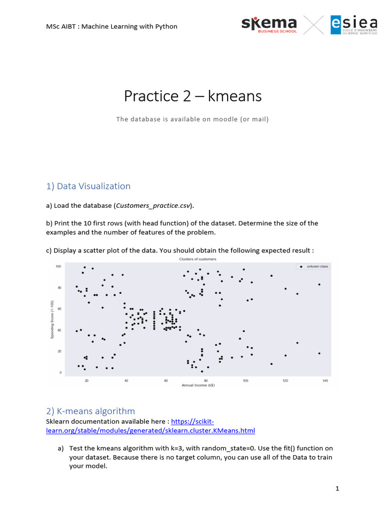 Kmeans Practice | PDF | Cluster Analysis | Machine Learning