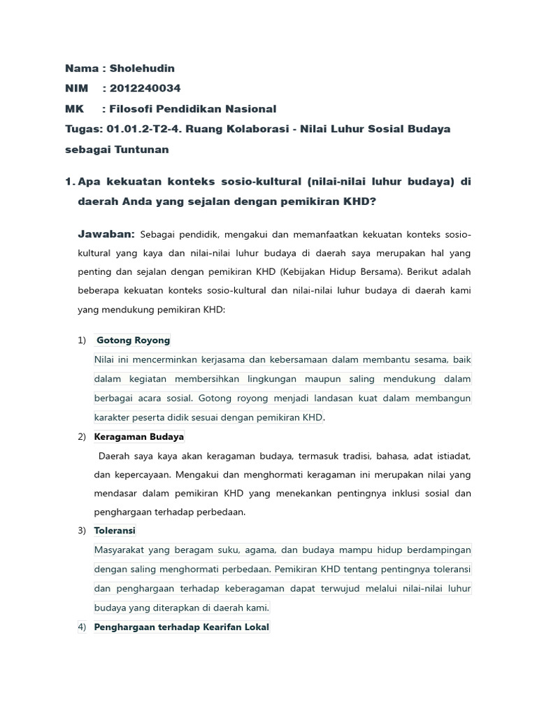 01.01.2-T2-4. Ruang Kolaborasi - Nilai Luhur Sosial Budaya Sebagai ... 01.01.2-T2-4. Ruang Kolaborasi - Nilai Luhur Sosial Budaya Sebagai ...