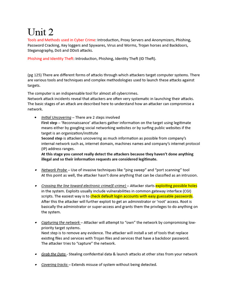 Z - Cybersecurity Unit 2 | PDF | Phishing | Computer Virus