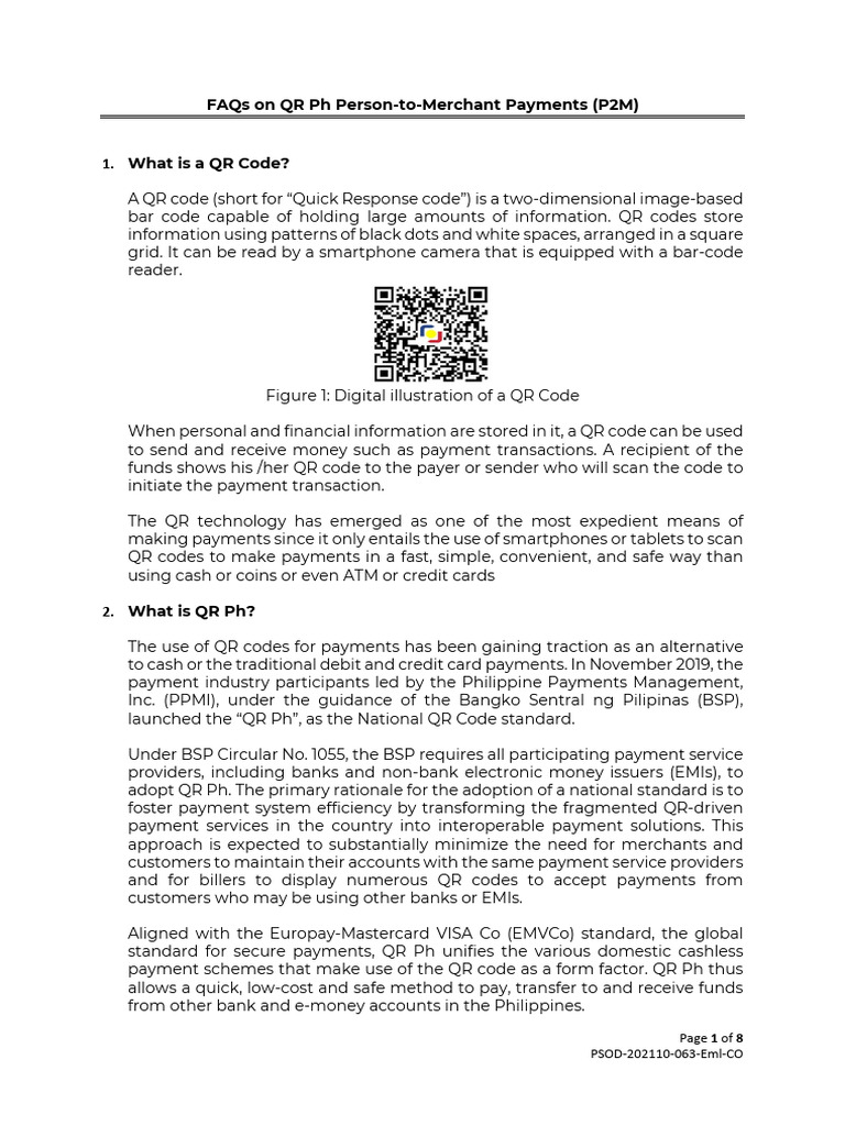 QR_Ph_P2M_FAQs | PDF | Qr Code | Banks