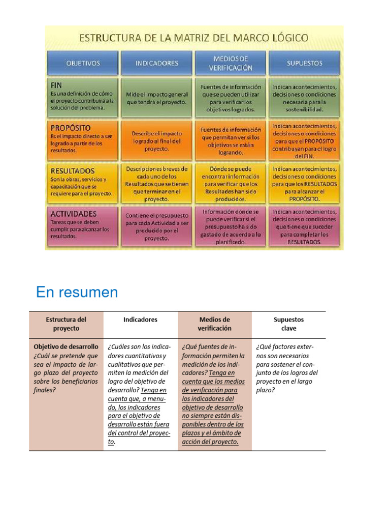 GUIA MARCO LOGICO | PDF