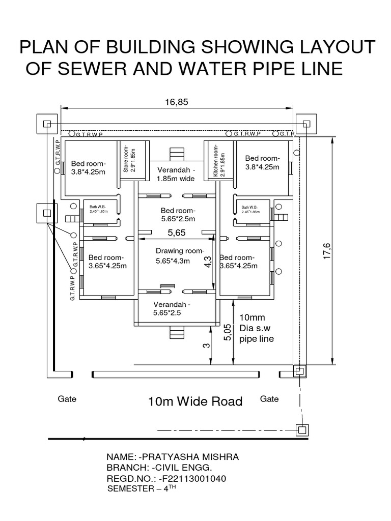 Building Layout Plan with Dimensions | PDF | Queensland Heritage ...