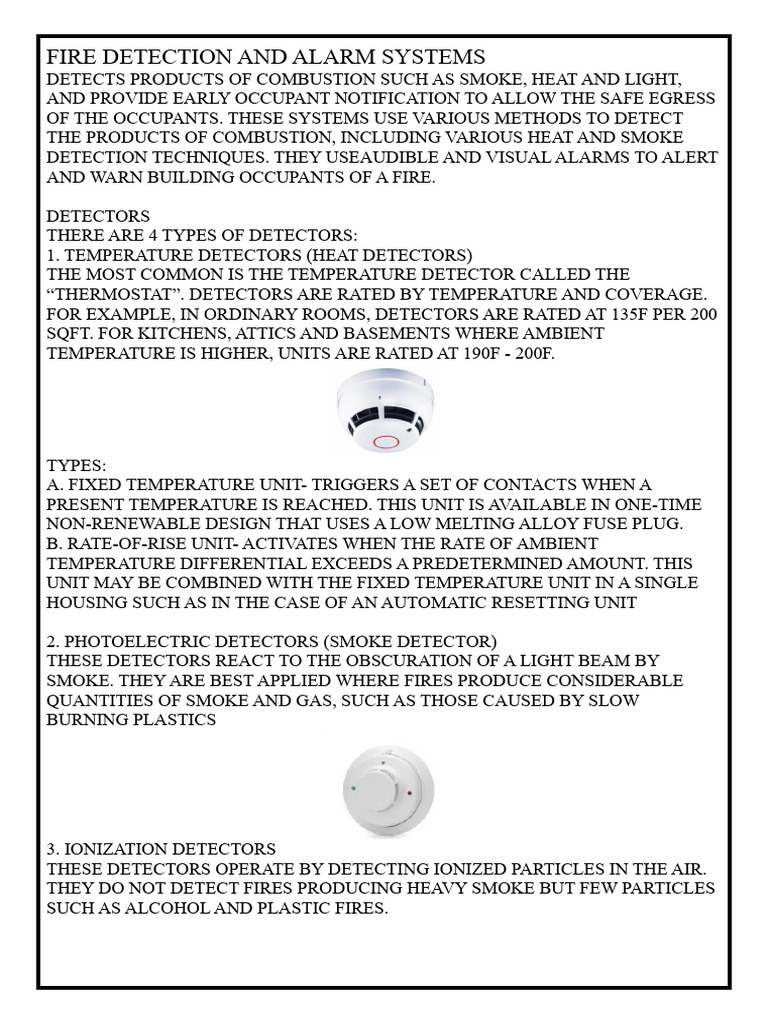 Fire Detection and Alarm Systems | PDF | Smoke | Fires