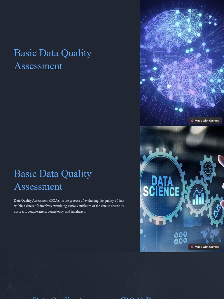 Data Quality Assessment Overview | PDF | Data Quality | Accuracy And ...