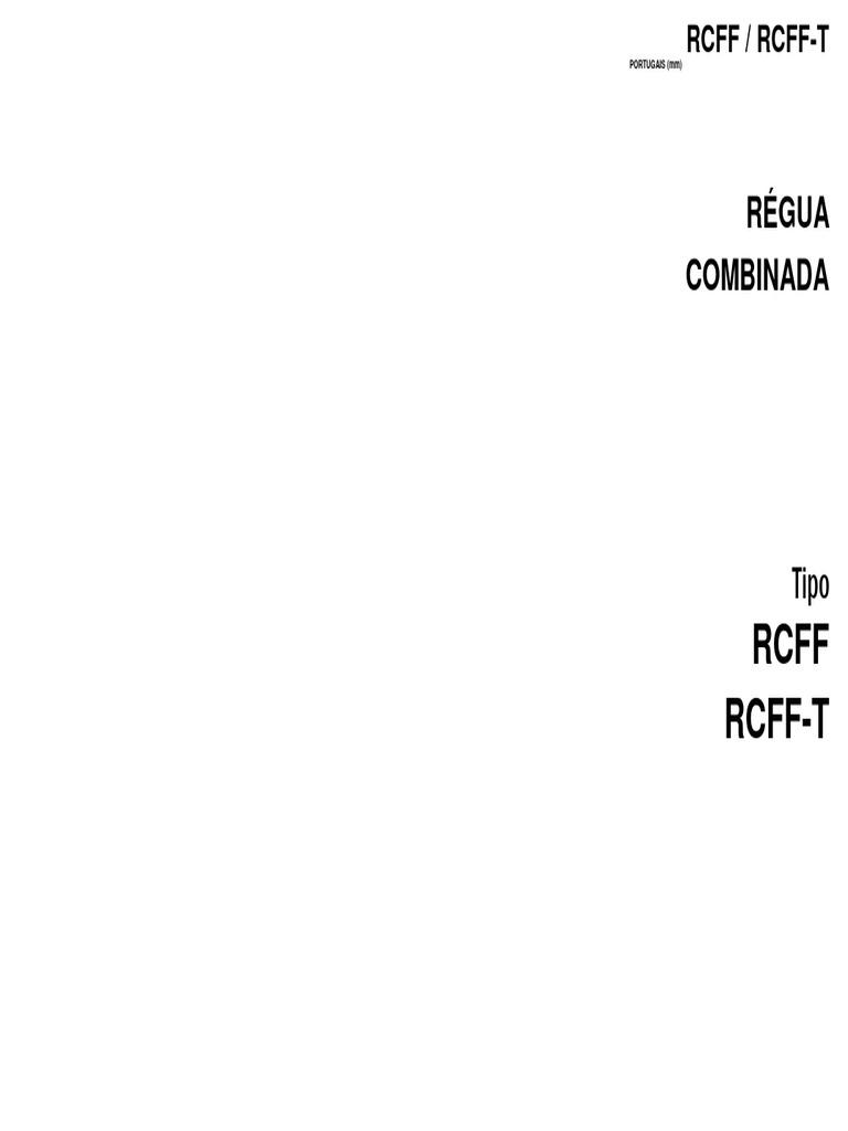 Manual Régua Geismar - RCFF - MM - PT | PDF | Armazém | Estado
