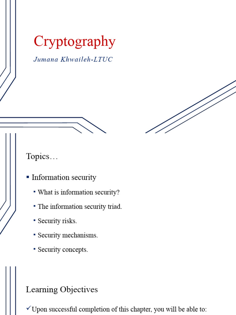 Ch1. Information Security - Introdction 1 1 | Download Free PDF | Information Security | Password