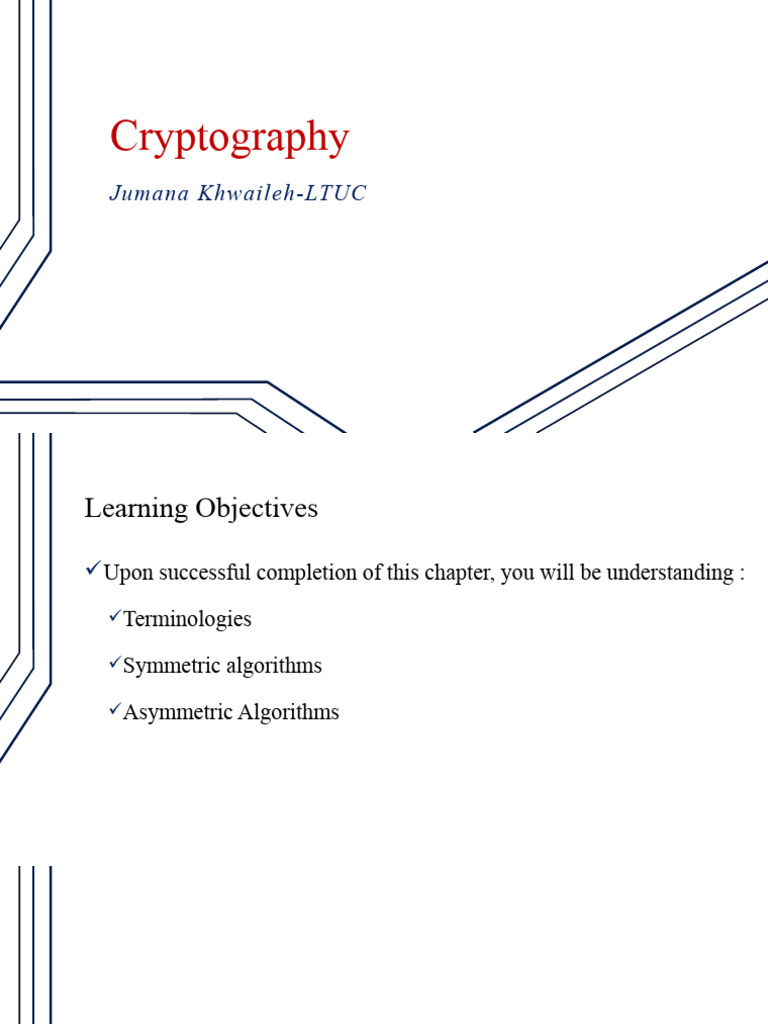 Ch2. Cryptography - Concepts 1 1 | PDF | Cryptography | Encryption
