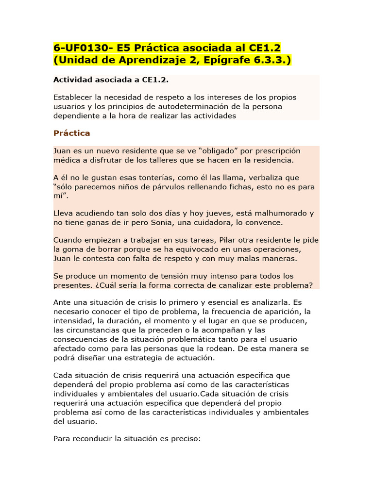 6-UF0130- E5 Práctica asociada al CE1.2 (Unidad de Aprendizaje 2 ... 6-UF0130- E5 Práctica asociada al CE1.2 (Unidad de Aprendizaje 2 ...