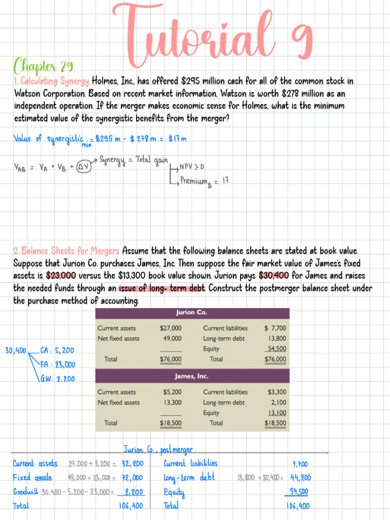 CFI Tutorial 9 | PDF | Book Value | Balance Sheet