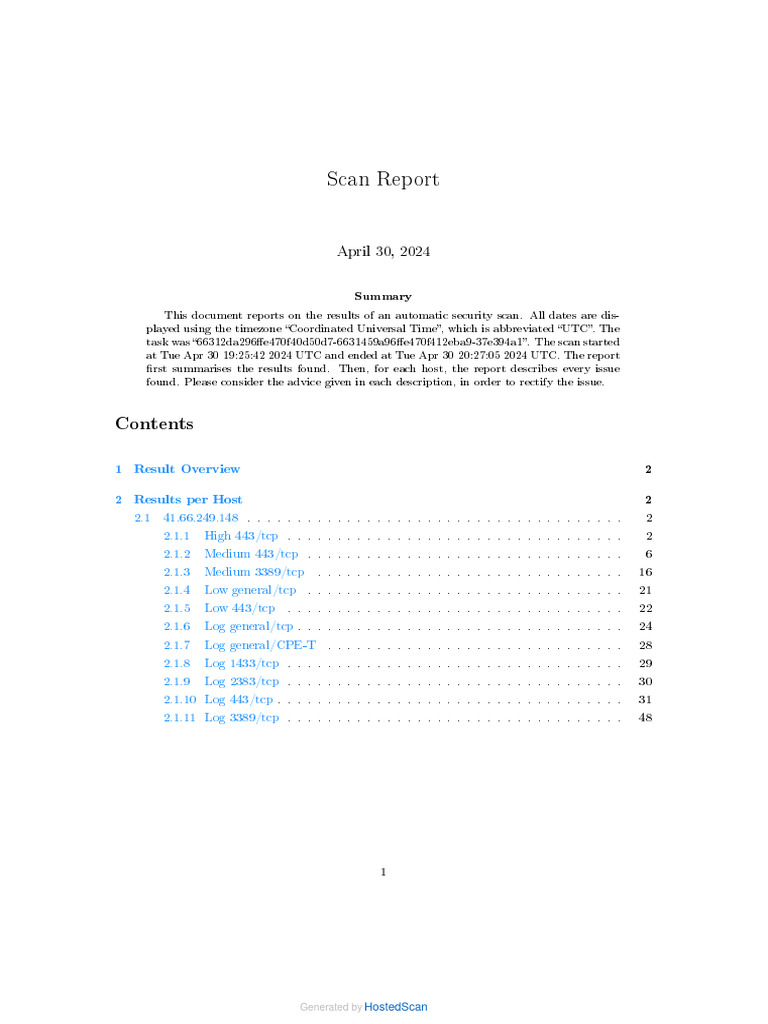 openvas scanner output 2024-04-30 | PDF | Transport Layer Security ...