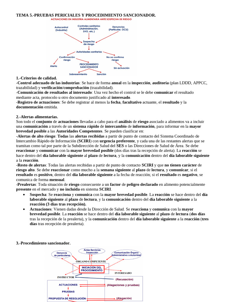 Pruebas Periciales y Sanciones Alimentarias | PDF | Análisis de Riesgo ...
