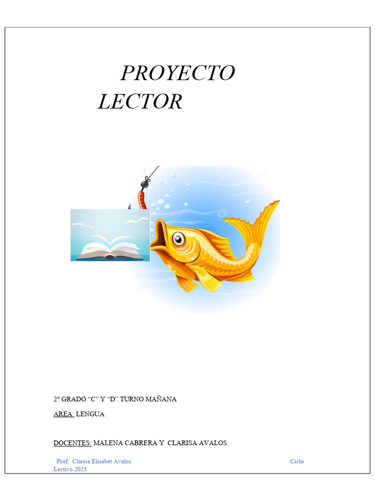 Proyecto 2do Lector | PDF | Comprensión lectora | Literatura