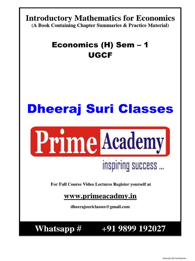 Introductory MME - I (Prime) | PDF