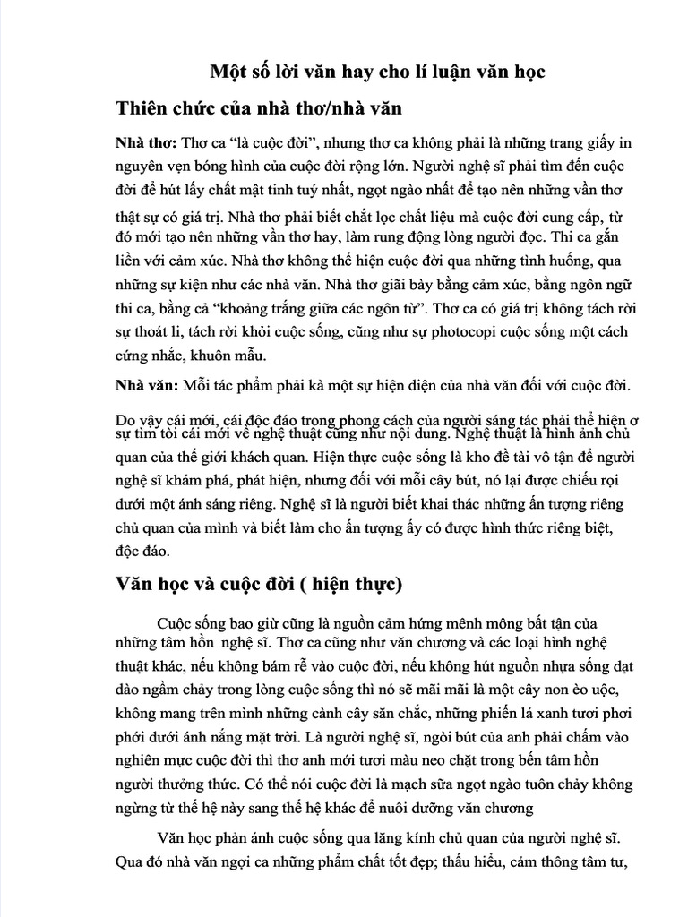 PDF Mot So Loi Van Hay Cho Li Luan Van Hoc - Compress | PDF