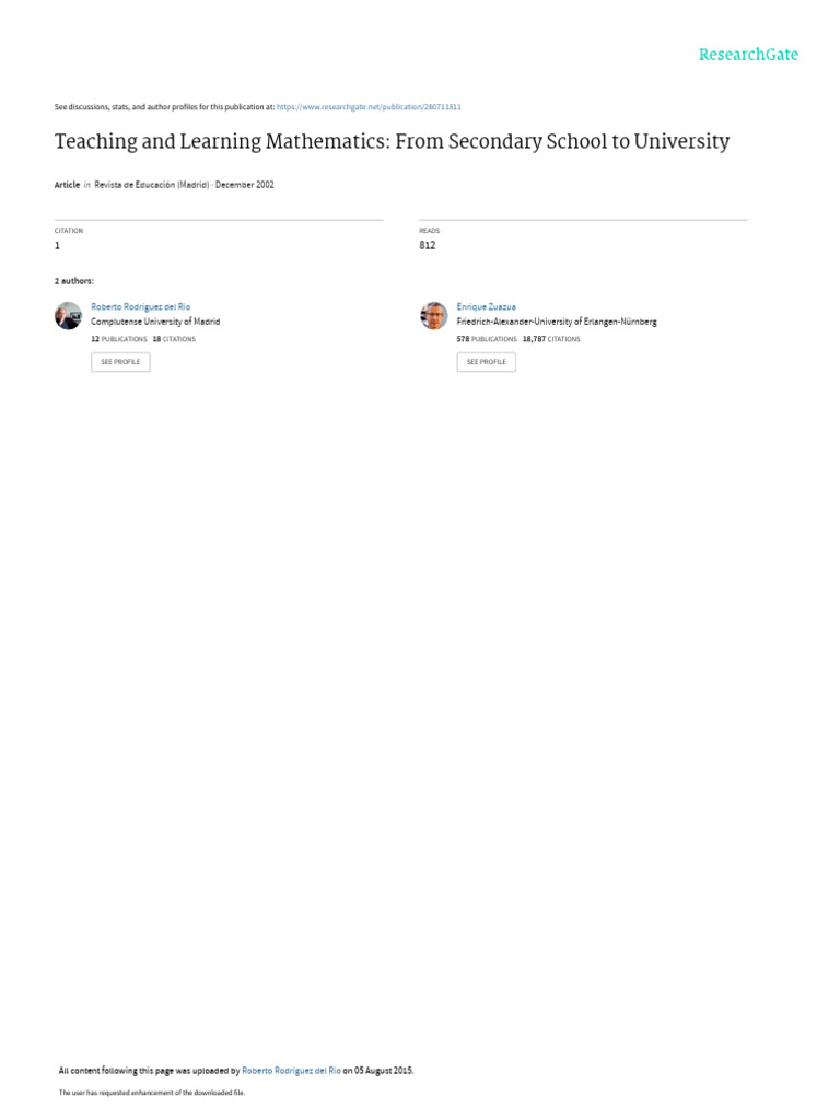 Teaching and Learning Mathematics | PDF | Mathematics | Thought